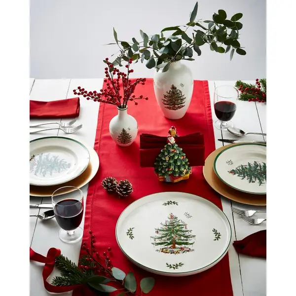SPODE Christmas Tree 6 Posy Vase