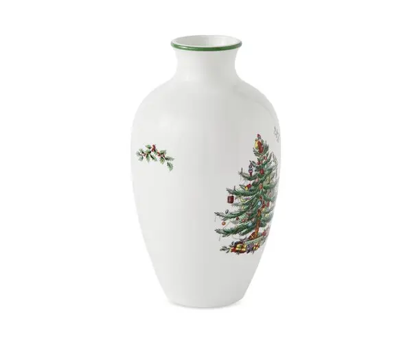 SPODE Christmas Tree 10 Posy Vase