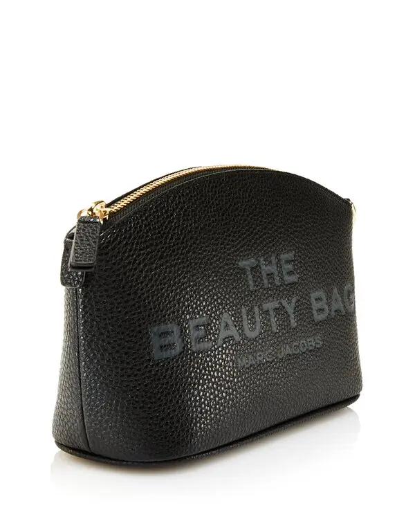 Marc Jacobs Leather Beauty Bag - Black/gold