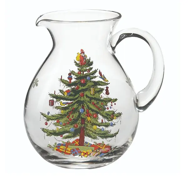 SPODE Christmas Tree Pitcher - Glass