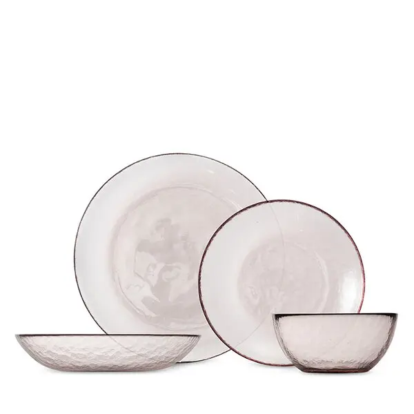 FORTESSA Los Cabos 16 Pc Dinnerware Set - Pink