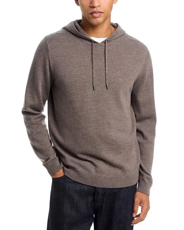 Bloomingdale'S Extra Fine Merino Wool Slim Fit Hooded Sweater Exclusive - Dark Ash