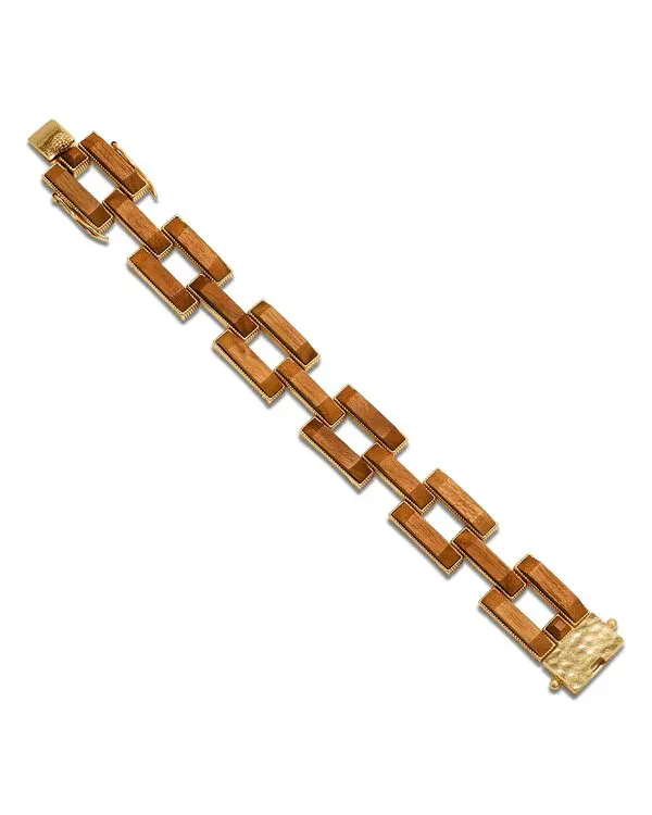 CAPUCINE DE WULF Pathway Teak Link Bracelet