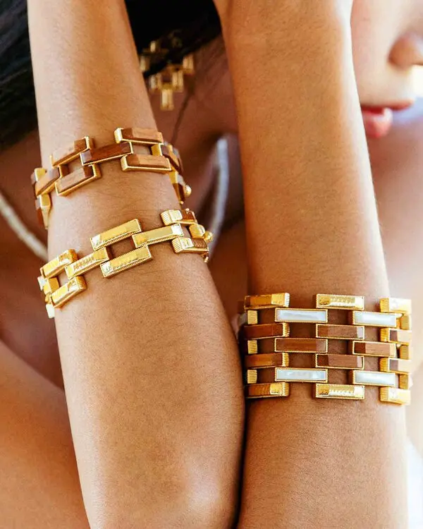 CAPUCINE DE WULF Pathway Link Bracelet - Teak