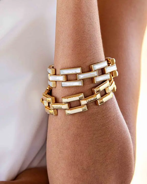 CAPUCINE DE WULF Pathway Link Bracelet - Gold