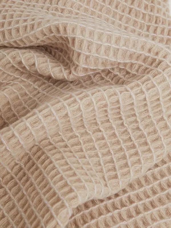 REISS Norah Wool Waffle Scarf