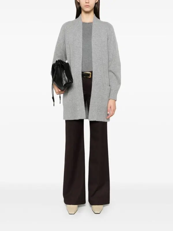 Vince Open-front Cashmere Cardigan - Grey