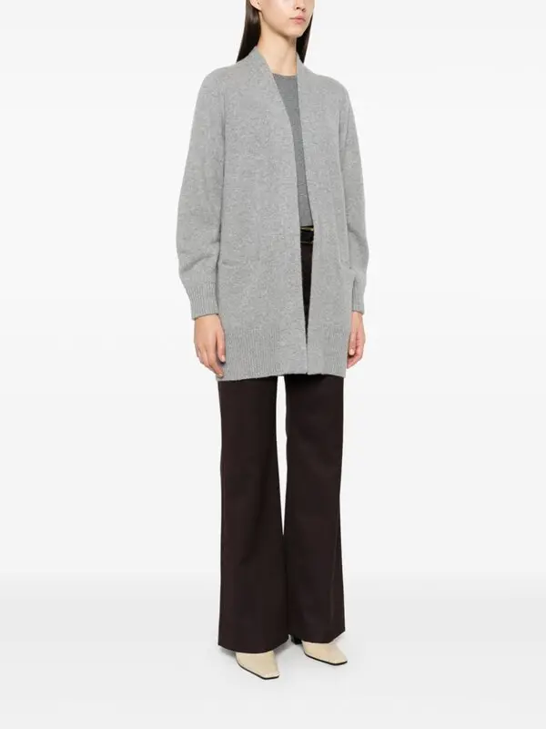 Vince Open-front Cashmere Cardigan - Grey