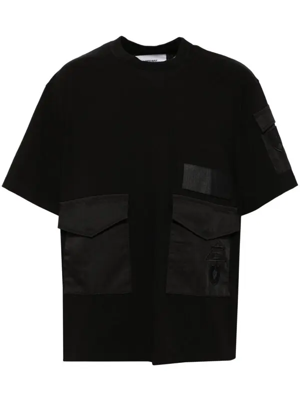 Sacai Flap Pocket T-Shirt - Black | Editorialist