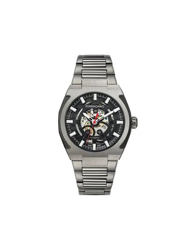 FERRAGAMO Supreme Skeleton 43mm - Black