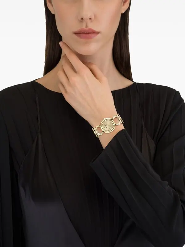 FERRAGAMO Double Gancini 25mm Watch - Gold