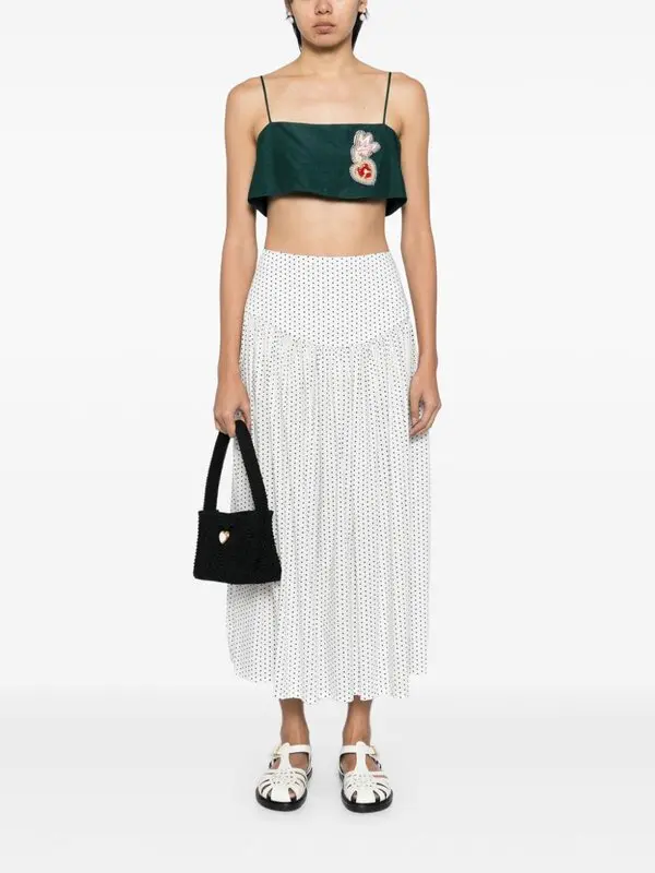 ALEMAIS Embellished Crop Top