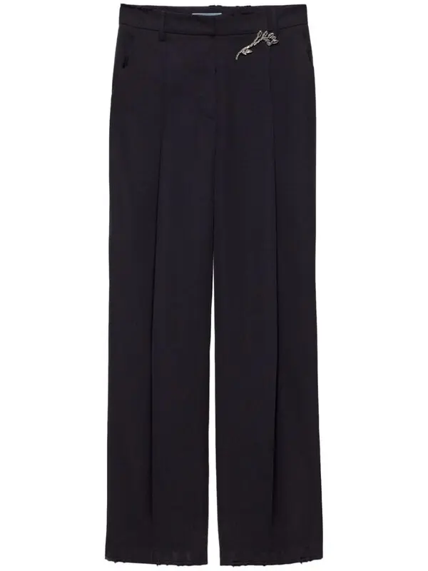 Prada Gabardine Trousers - Blue