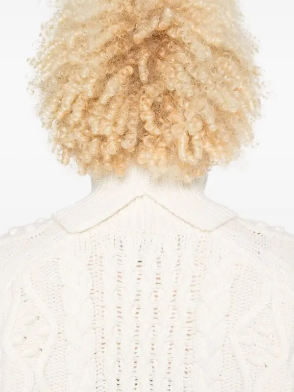 Loulou De Saison Anar Cable Knit Sweater - White