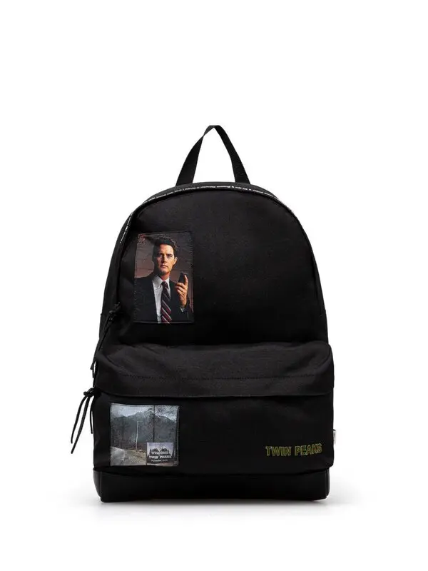 Undercoverism Twin Peaks Photograph-Print Backpack - Black