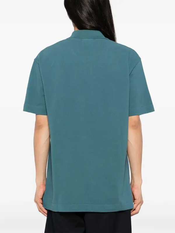 Maison Kitsuné Bold Fox Head Patch Comfort Polo Shirt - Blue