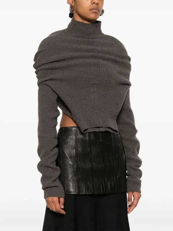Rick Owens Headon Dbl Lupetto Sweater - Brown