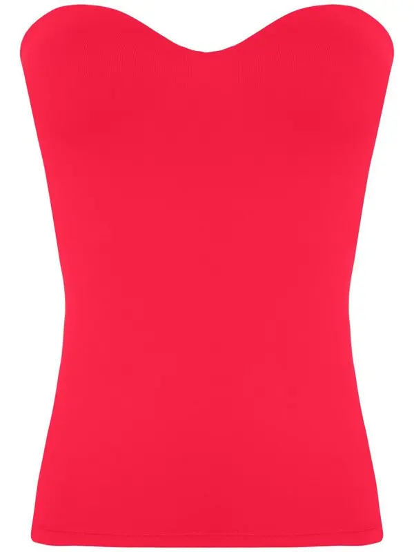 AMIR SLAMA Sweetheart-neck Top