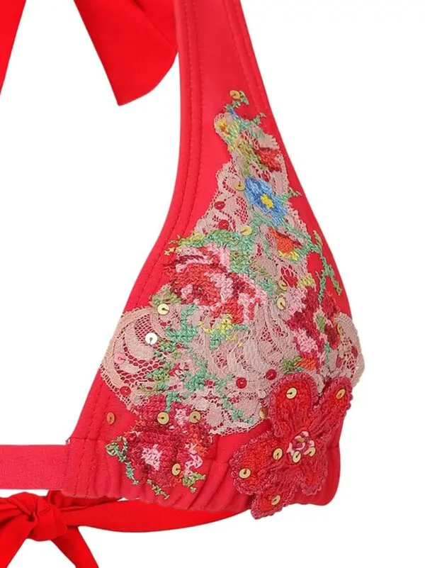 AMIR SLAMA Embroidered Bikini Set