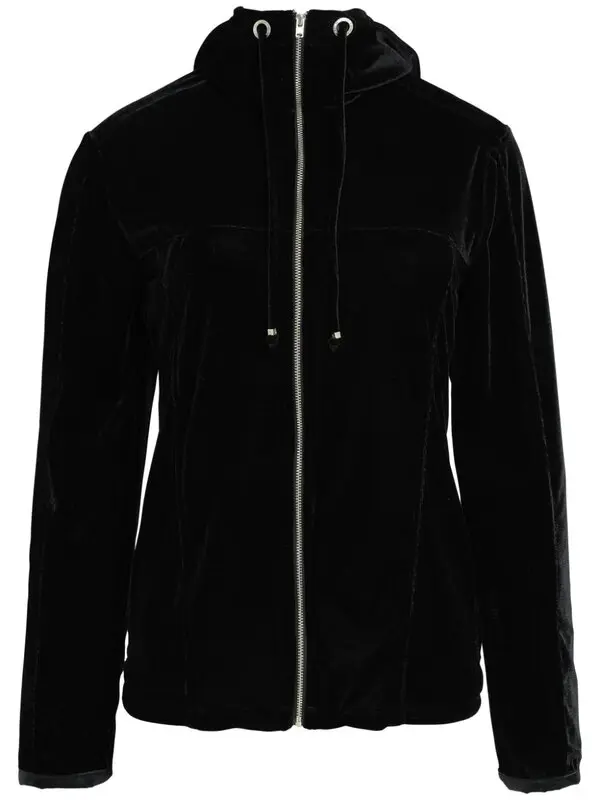 AMIR SLAMA Velour Hooded Jacket