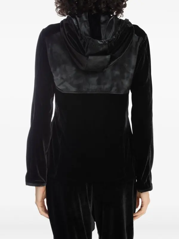 AMIR SLAMA Velour Hooded Jacket