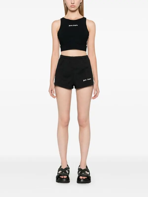Palm Angels Embroidered Logo Shorts