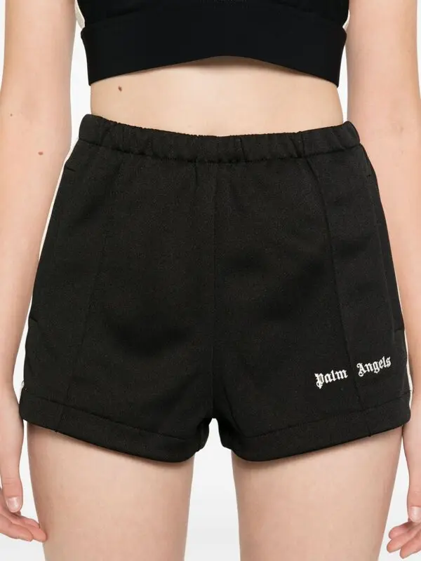 Palm Angels Embroidered Logo Shorts