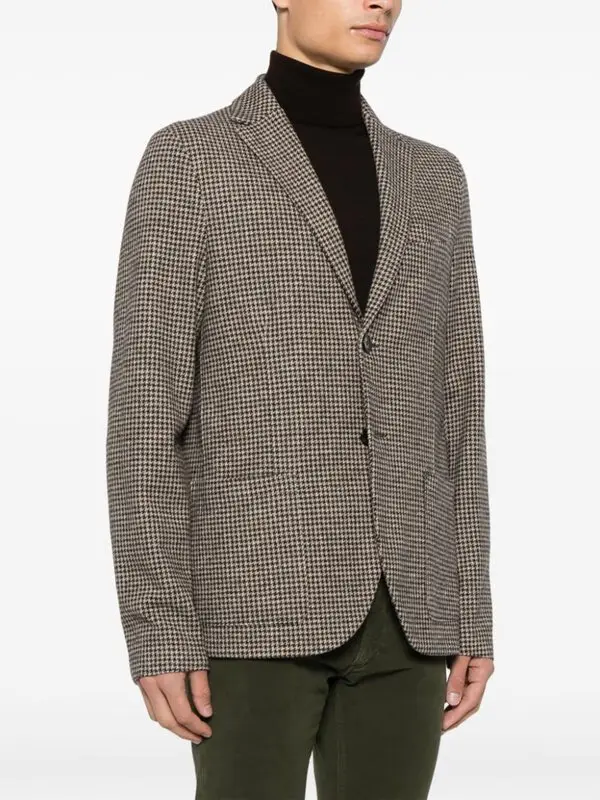 Harris Wharf London Houndstooth-pattern Blazer
