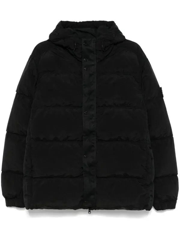 Stone Island Econyl® Hooded Puffer Jacket - Black