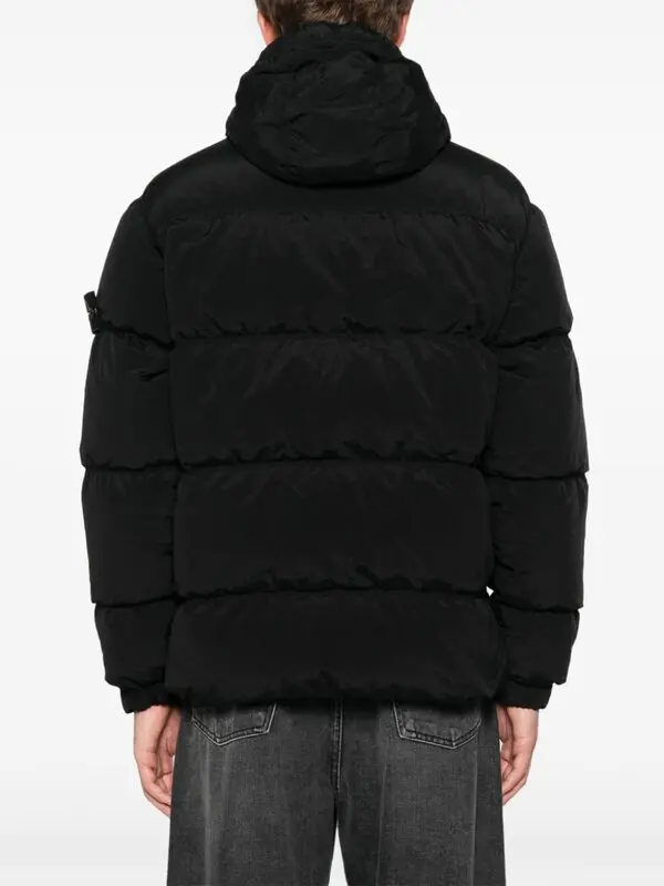 Stone Island Econyl® Hooded Puffer Jacket - Black