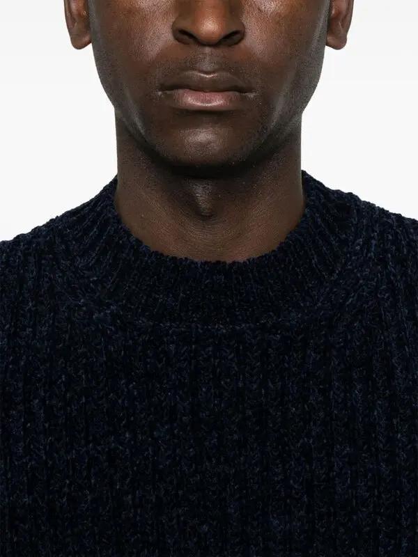 Junya Watanabe Textured Knitted Sweater - Blue