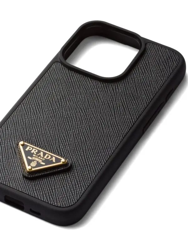 Prada Triangle-logo Iphone 15 Pro Case