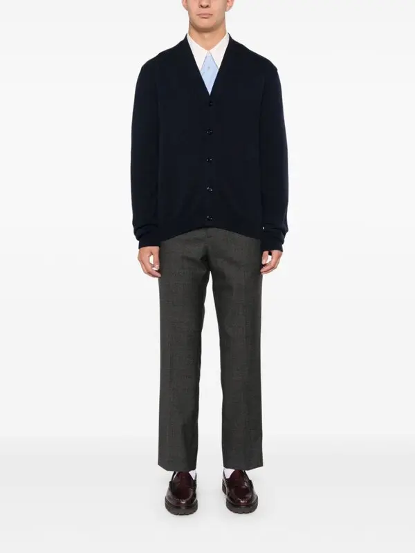 Gucci Web-stripe Trim Cashmere Cardigan