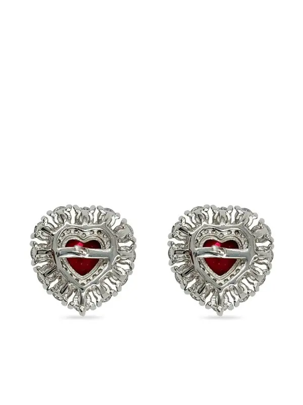 JUWELINA PARIS Ember Ruby Stud Earrings