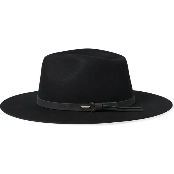Brixton Hawkins Wool Cowboy Hat - Black