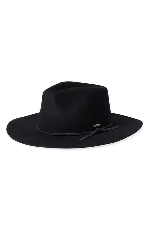 Brixton Hawkins Wool Cowboy Hat - Black