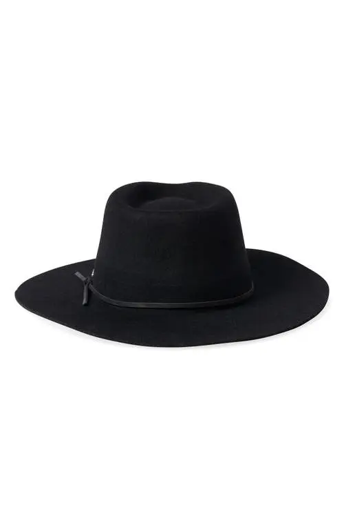 Brixton Hawkins Wool Cowboy Hat - Black