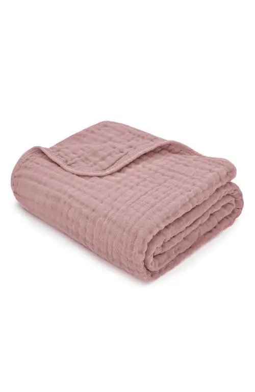 COMFY CUBS Baby Muslin Blanket - Mauve