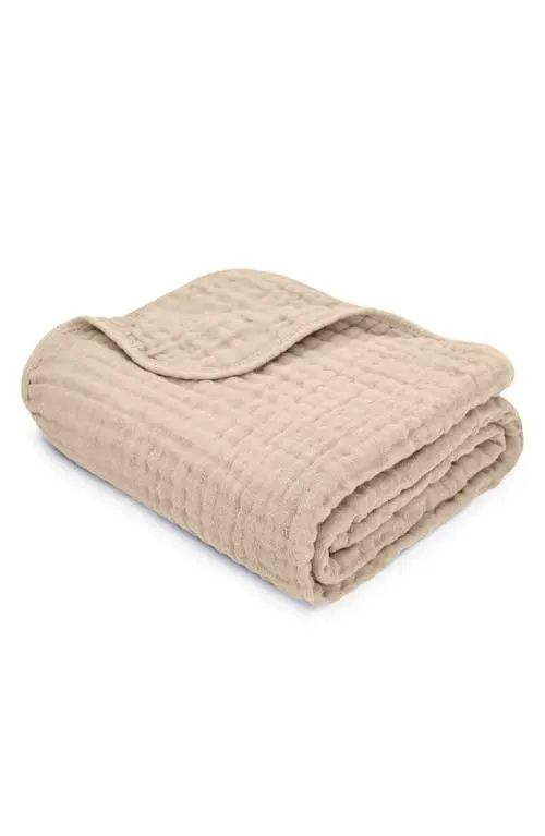 COMFY CUBS Baby Muslin Blanket - Sand