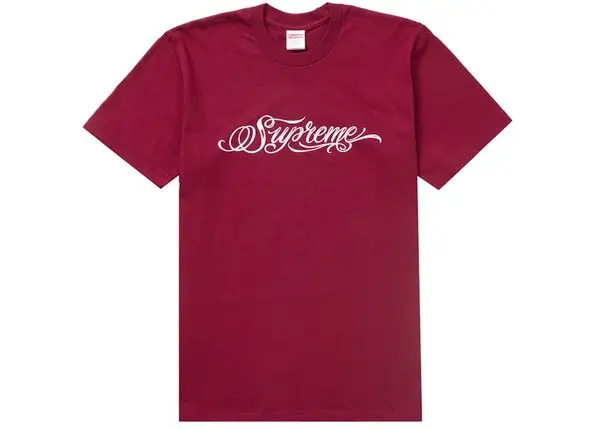 Supreme Script Tee Shirt - Cardinal