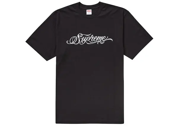 Supreme Script Tee Shirt - Black