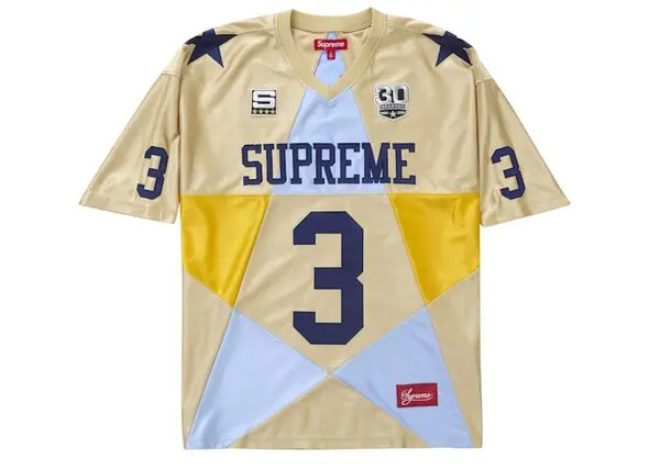 Supreme Star Football Jersey - Gold