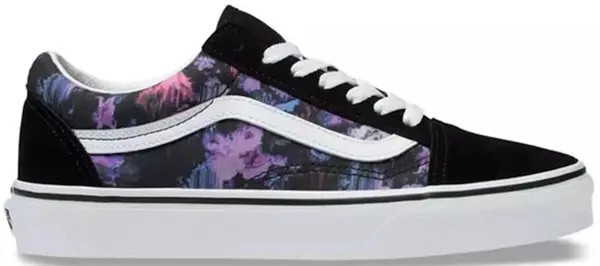VANS Old Skool Warped Floral Sneakers - Black/true White
