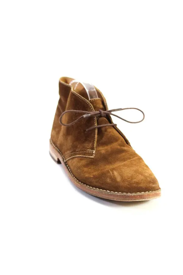 Co Op Barneys New York Suede Ankle Boots Shoes - Brown  display picture 1