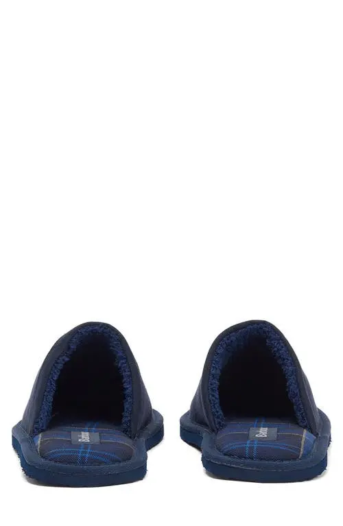 Barbour Everitt Sueded Mule Slipper - Navy