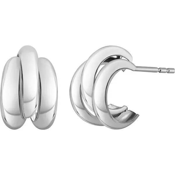 Bony Levy 14k Gold Hoop Earrings - 14k White Gold