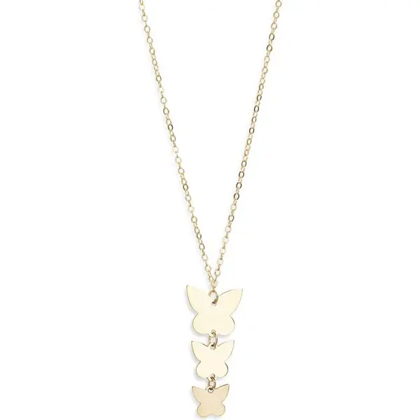 Bony Levy 14k Gold Butterfly Pendant Necklace - 14k Yellow Gold