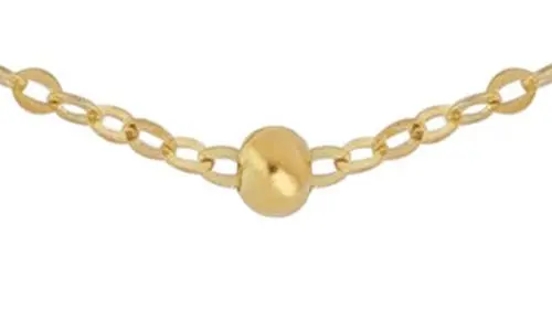 Bony Levy 14k Gold Bead Station Layered Chain Necklace