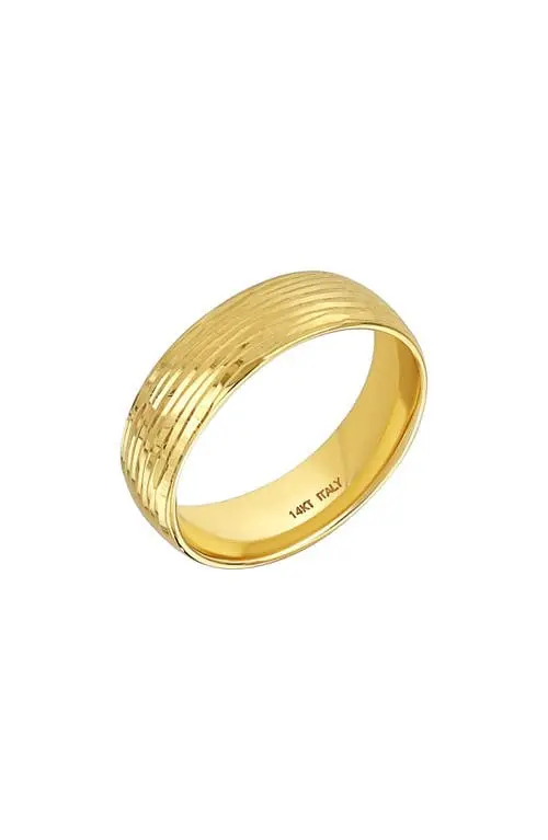 Bony Levy 14k Gold Hammered Band - 14k Yellow Gold