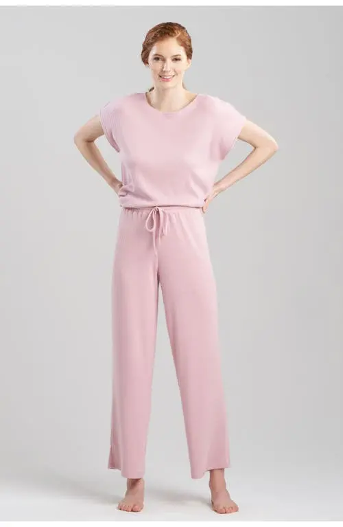 Natori Eden Everywhere Straight Leg Pant - Light Pink